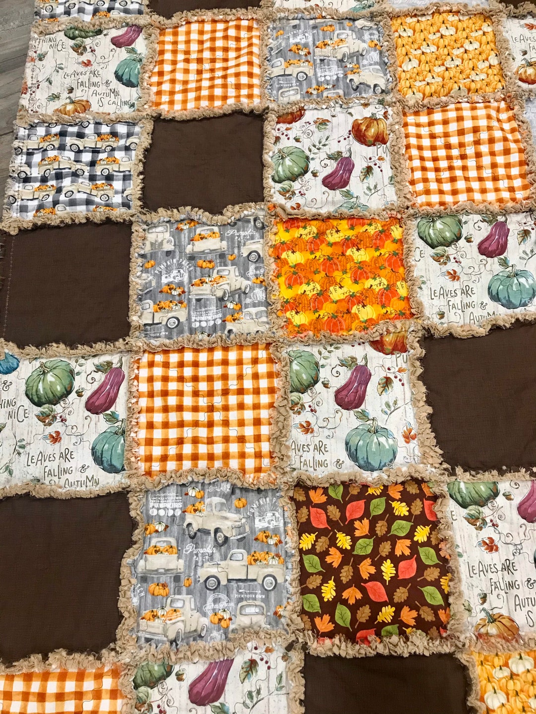 Fall Rag Quilt - Etsy
