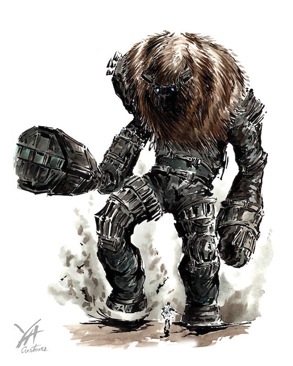 Shadow Of The Colossus Valus Drawings