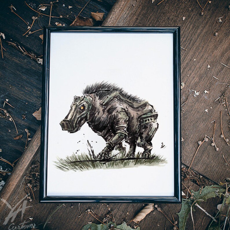 Shadow of the Colossus Inked Prints-sirus Sotc Art Video - Etsy Canada