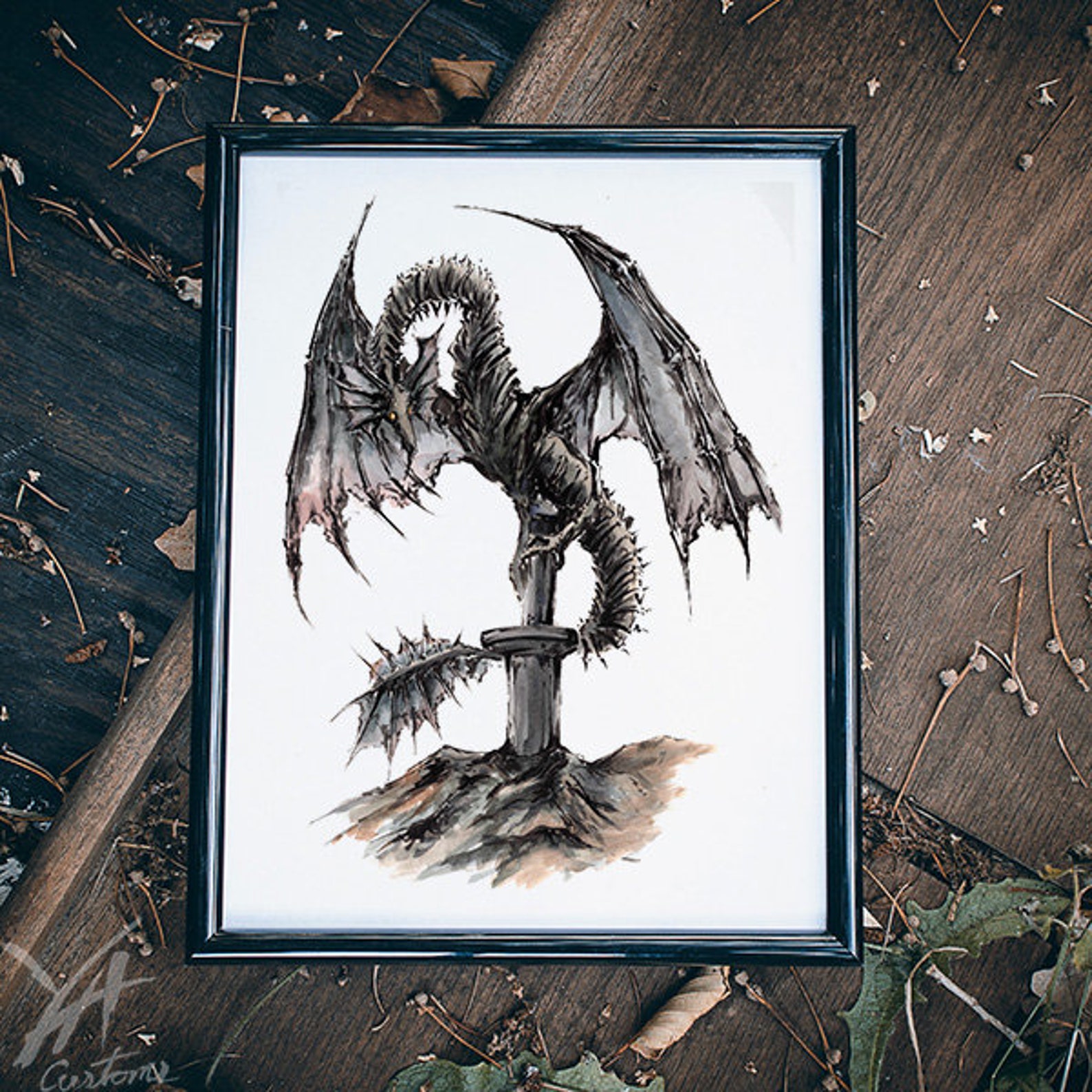 Shadow of the Colossus Inked Prints-roc Sotc Art Video Game - Etsy Canada