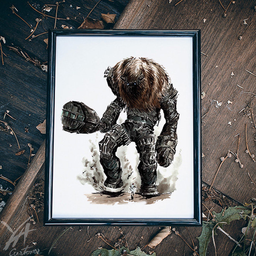 Shadow of the Colossus Inked Prints-valus, Sotc Art, Video Game Decor ...