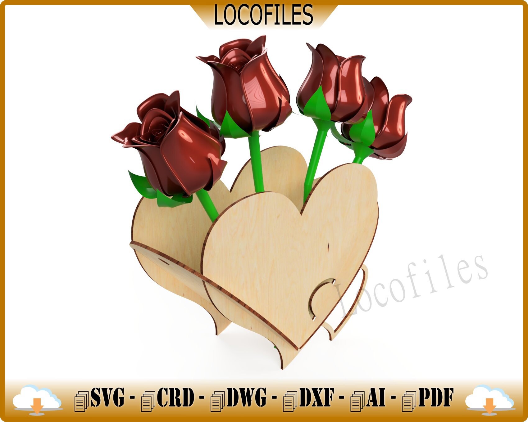 Heart for Cnc Laser Cutting Heart-shaped Basket to Assemble - Etsy