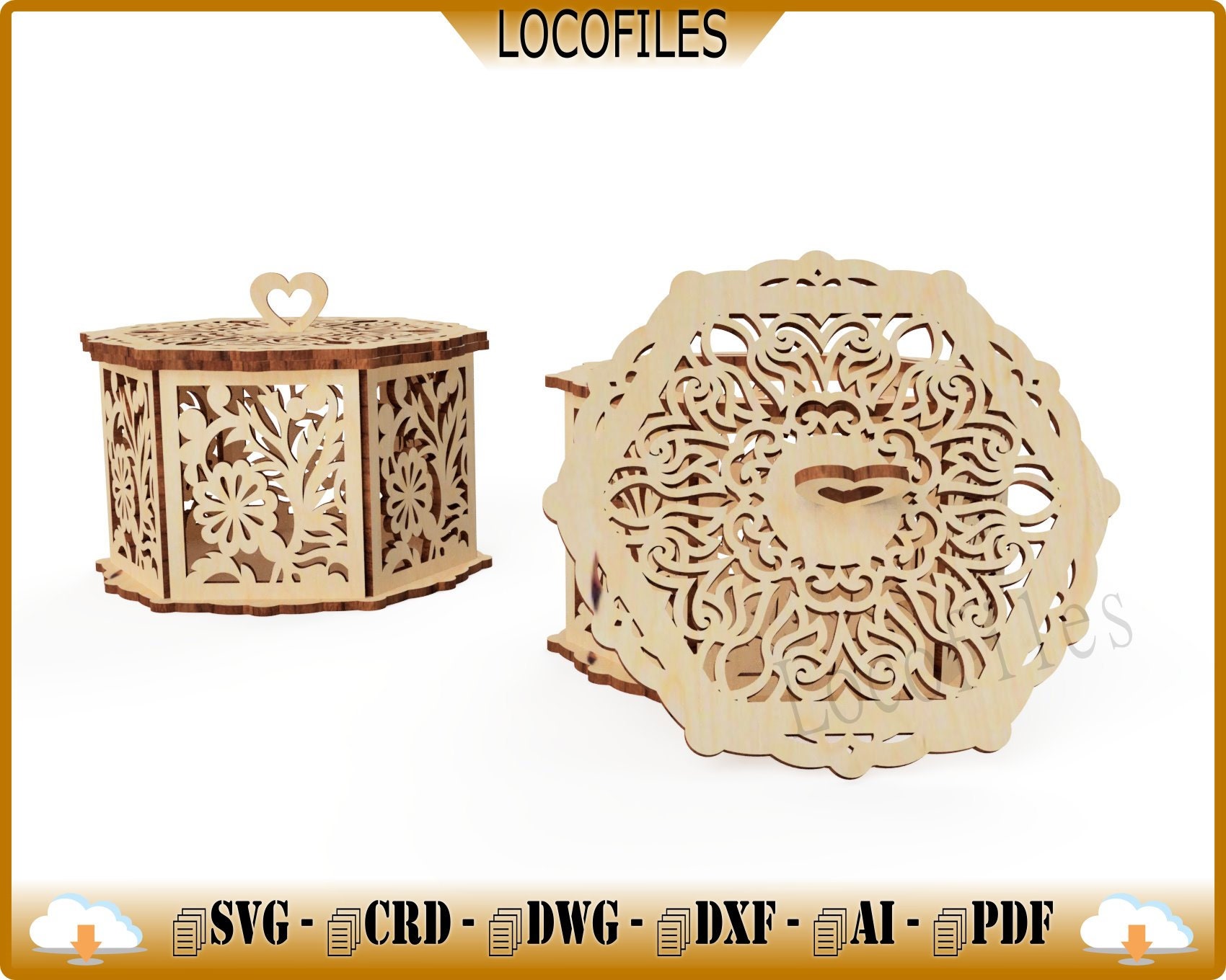 Hexagonal Box Storage of Small Objects Organizer With - Etsy