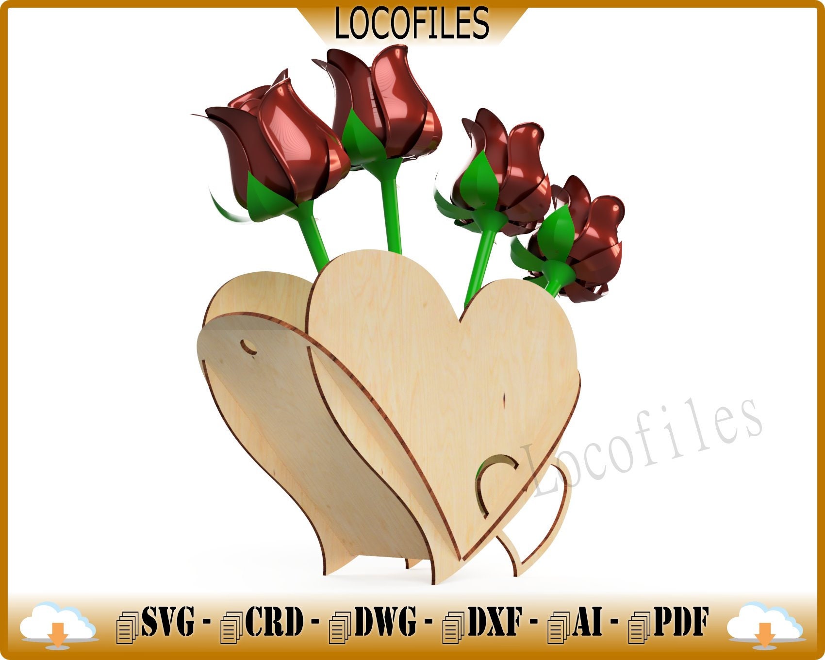 Heart for Cnc Laser Cutting Heart-shaped Basket to Assemble - Etsy