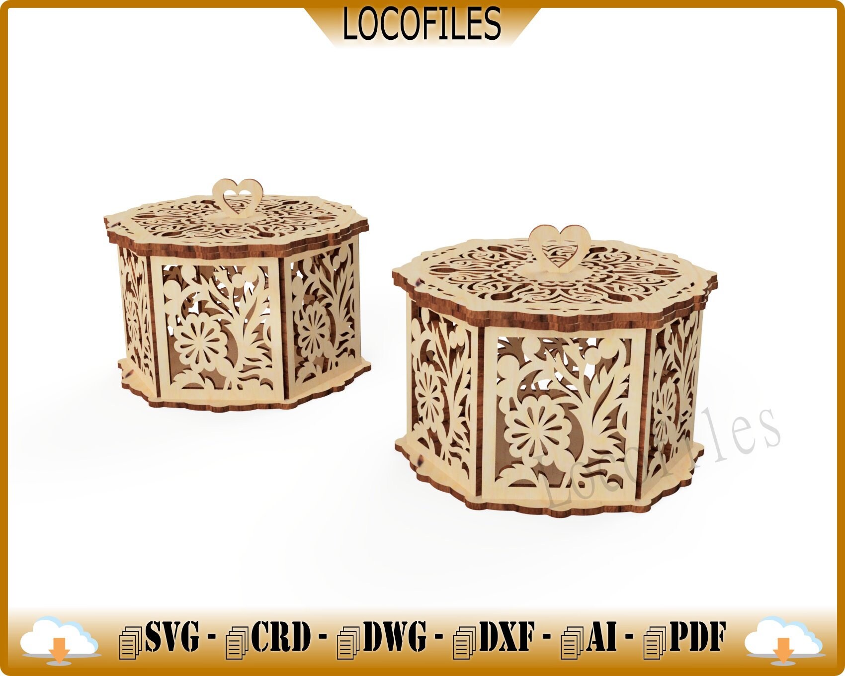 Hexagonal Box Storage of Small Objects Organizer With - Etsy