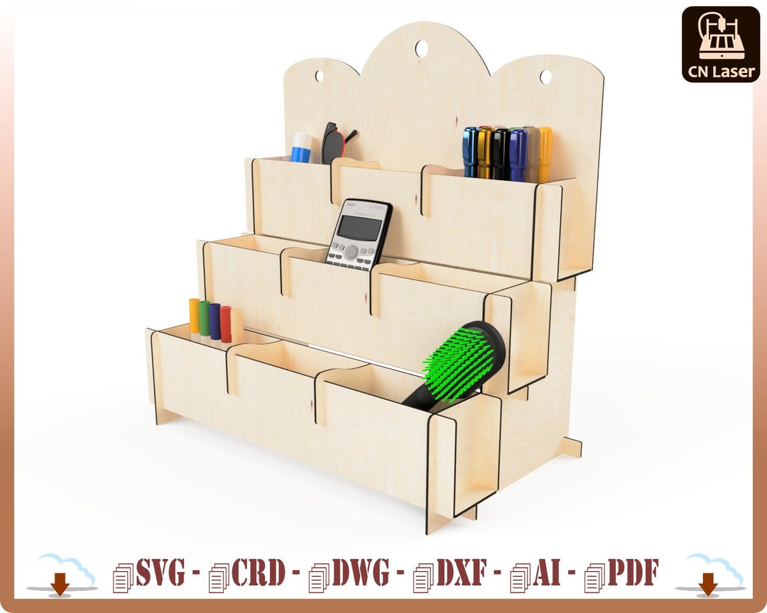 Tiered Stand With Compartments for Laser Cutting / Storage and Support ...