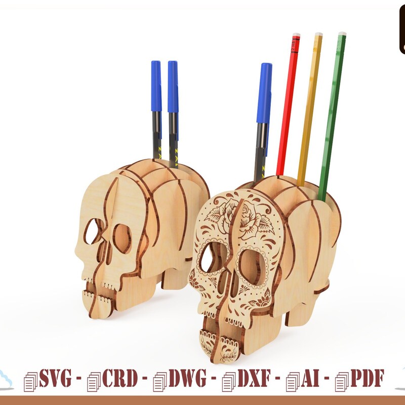 Laser Cut Template Skull - Etsy