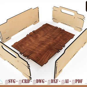 Stackable Wooden Box Laser Cut Files: CNC Storage Box (digital Download ...