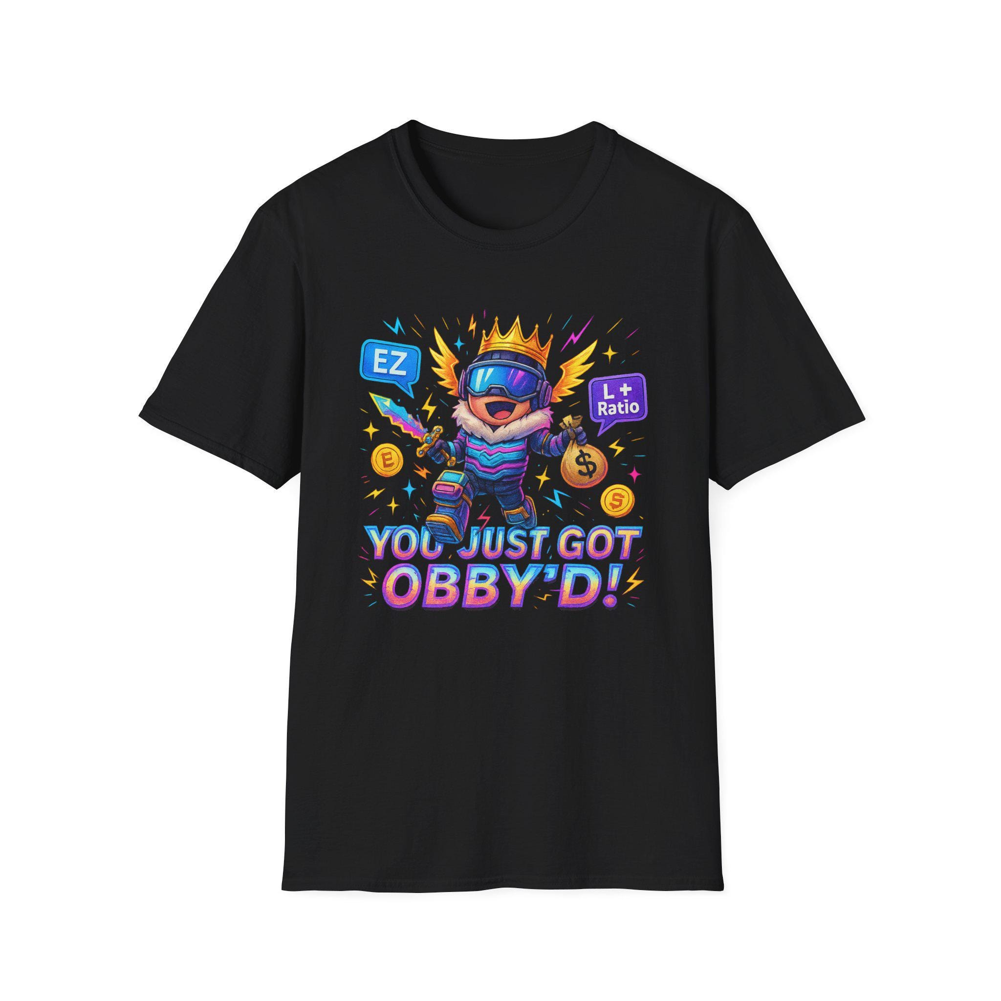 You Just Got Obby'd Roblox Shirt Funny Gamer Tee for Boys Girls Gamers ...