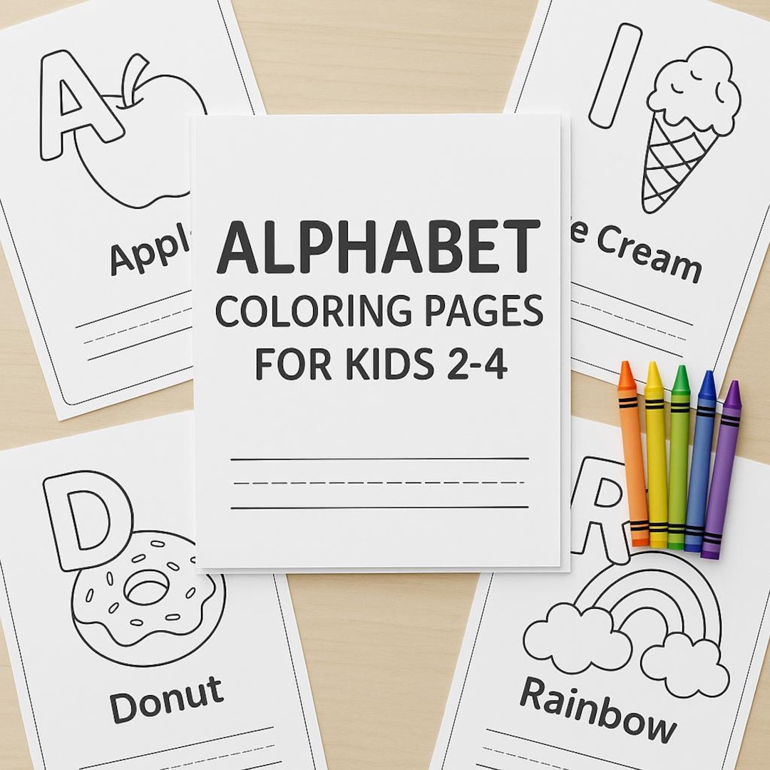 Alphabet Coloring Pages for Kids PDF – A to Z Printable Coloring Book ...