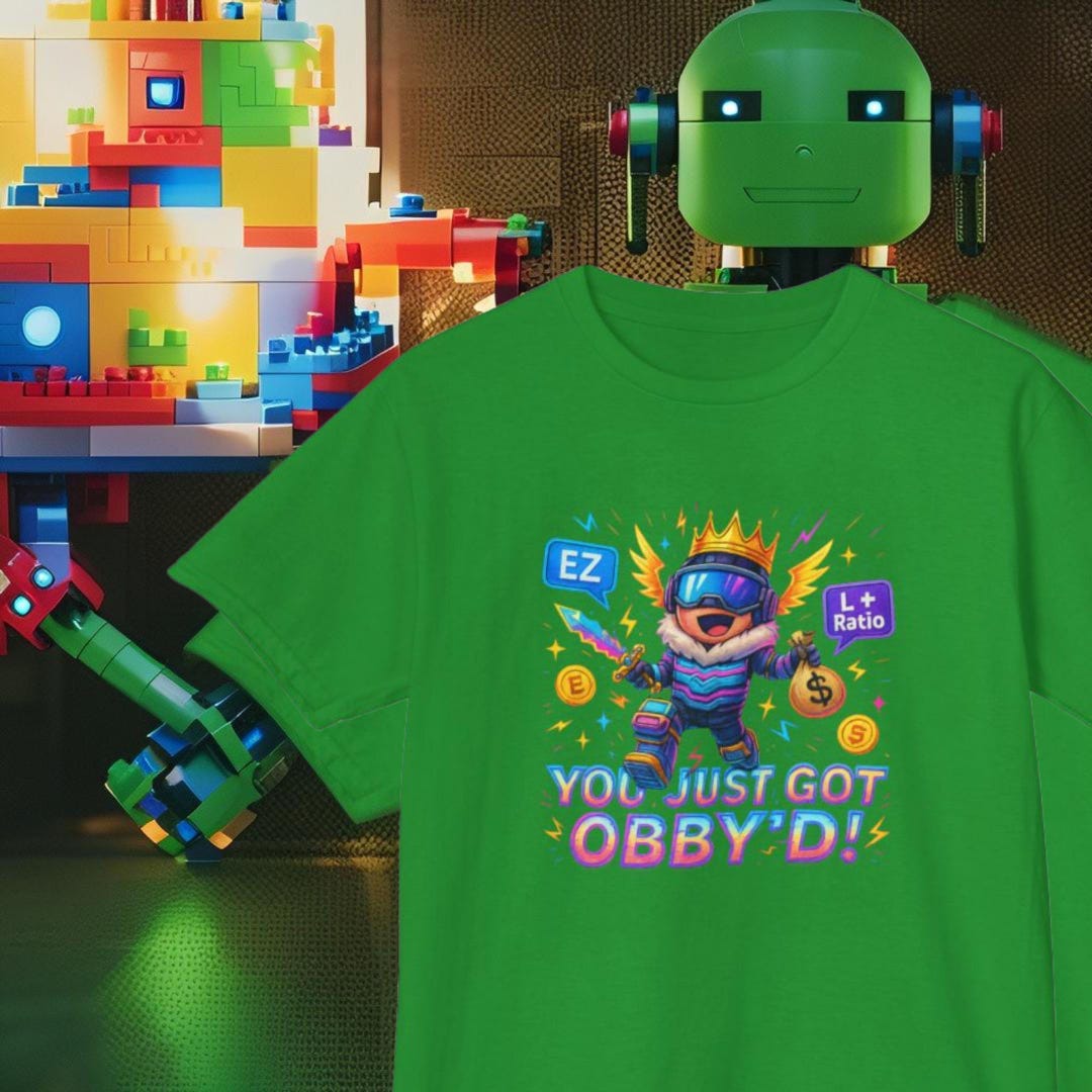 You Just Got Obby'd Kids Roblox T-shirt Funny Gaming Tee for Boys and ...