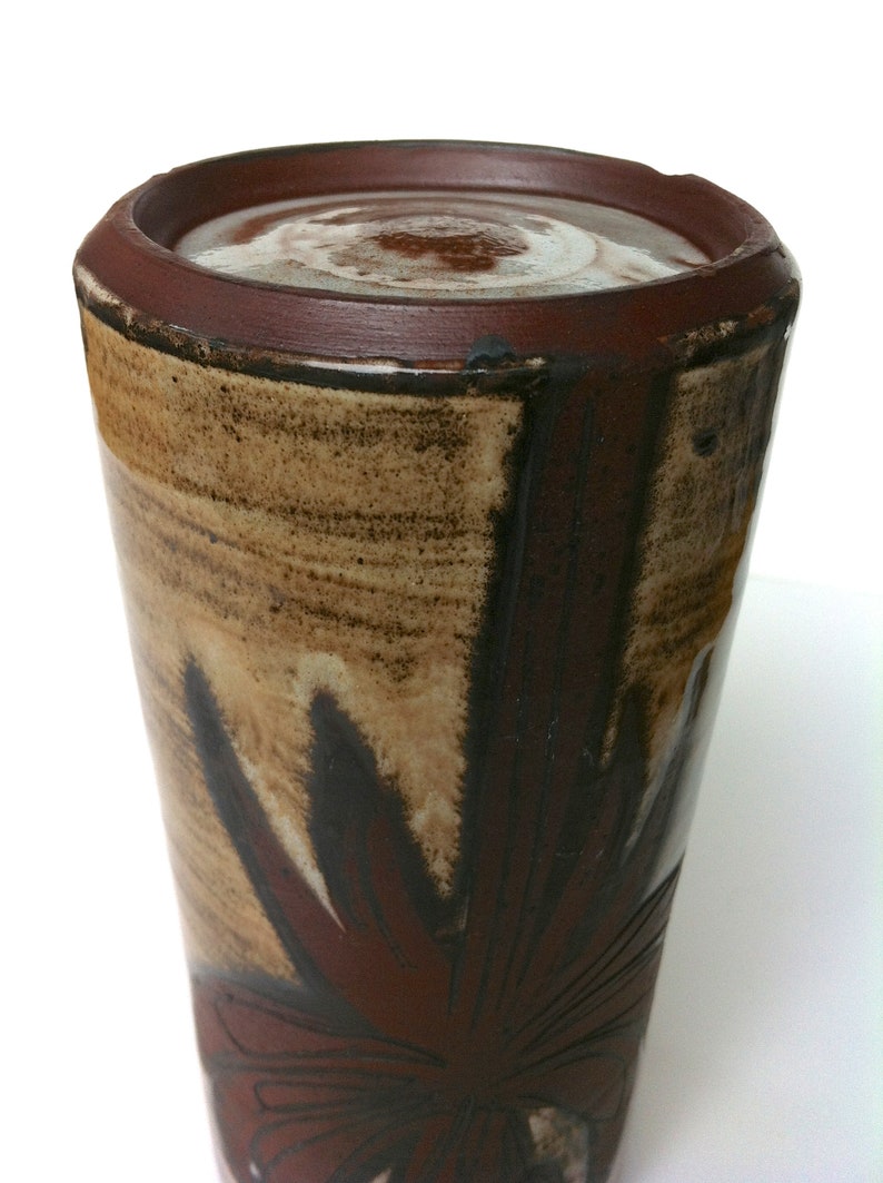 BRIGLIN POTTERY Cylindrical VASE, Studio Art Pottery, Mid Century - Etsy