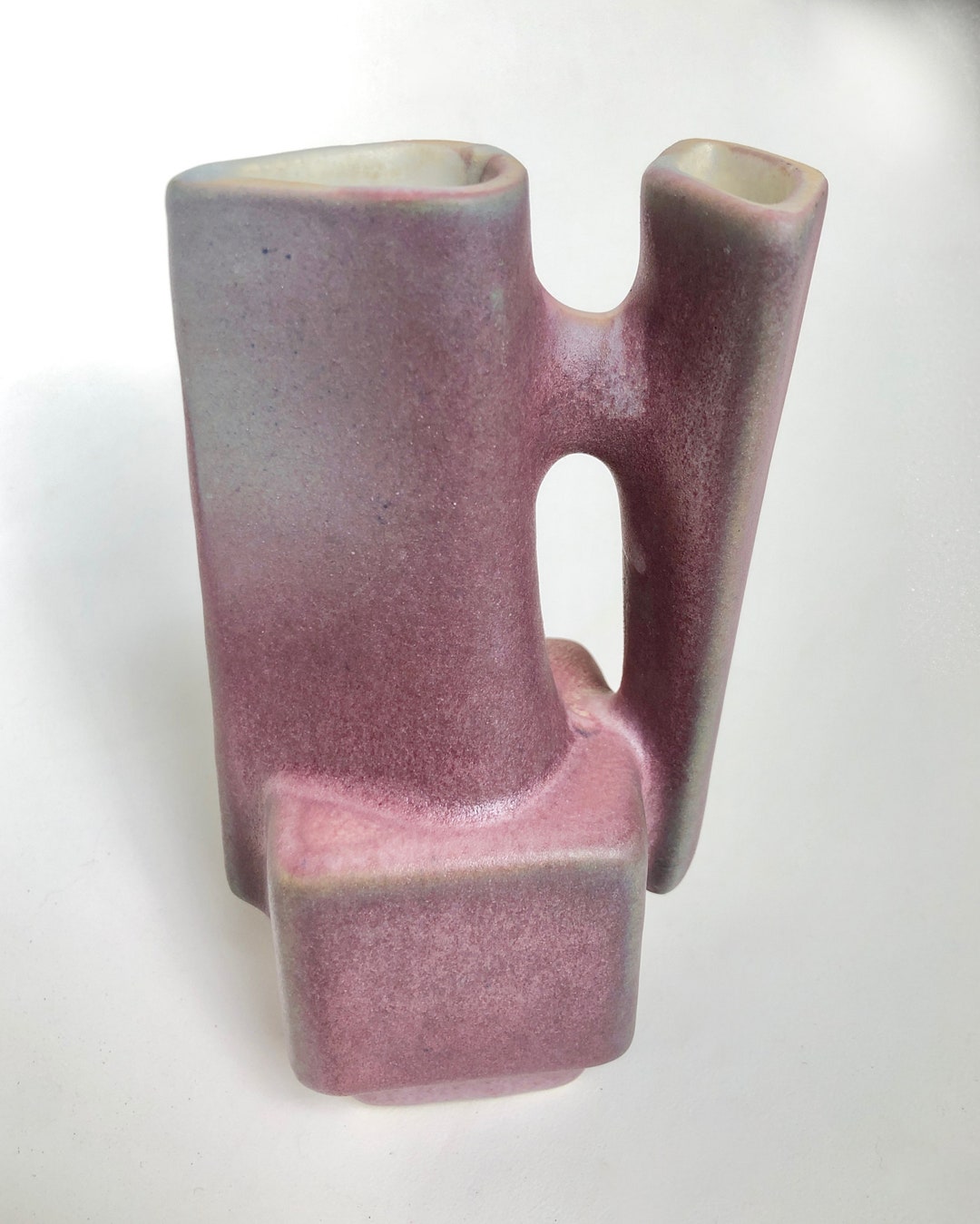 MATT CAMPS Loré Vase Rare Pink Glaze Designed for Beesel in Netherlands ...