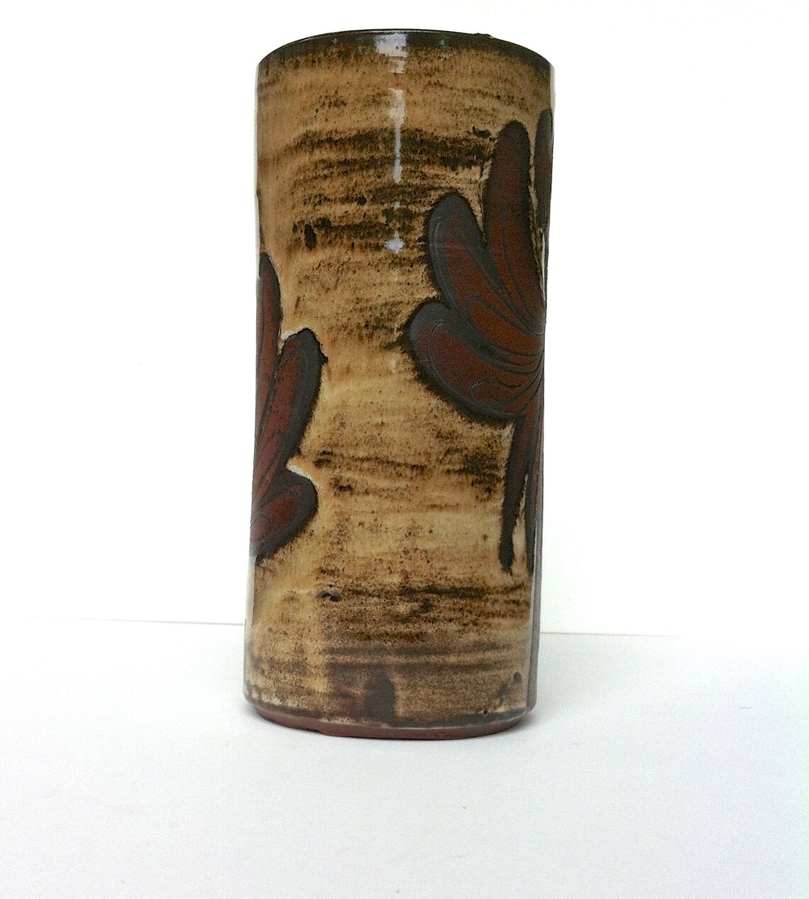 BRIGLIN POTTERY Cylindrical VASE, Studio Art Pottery, Mid Century - Etsy