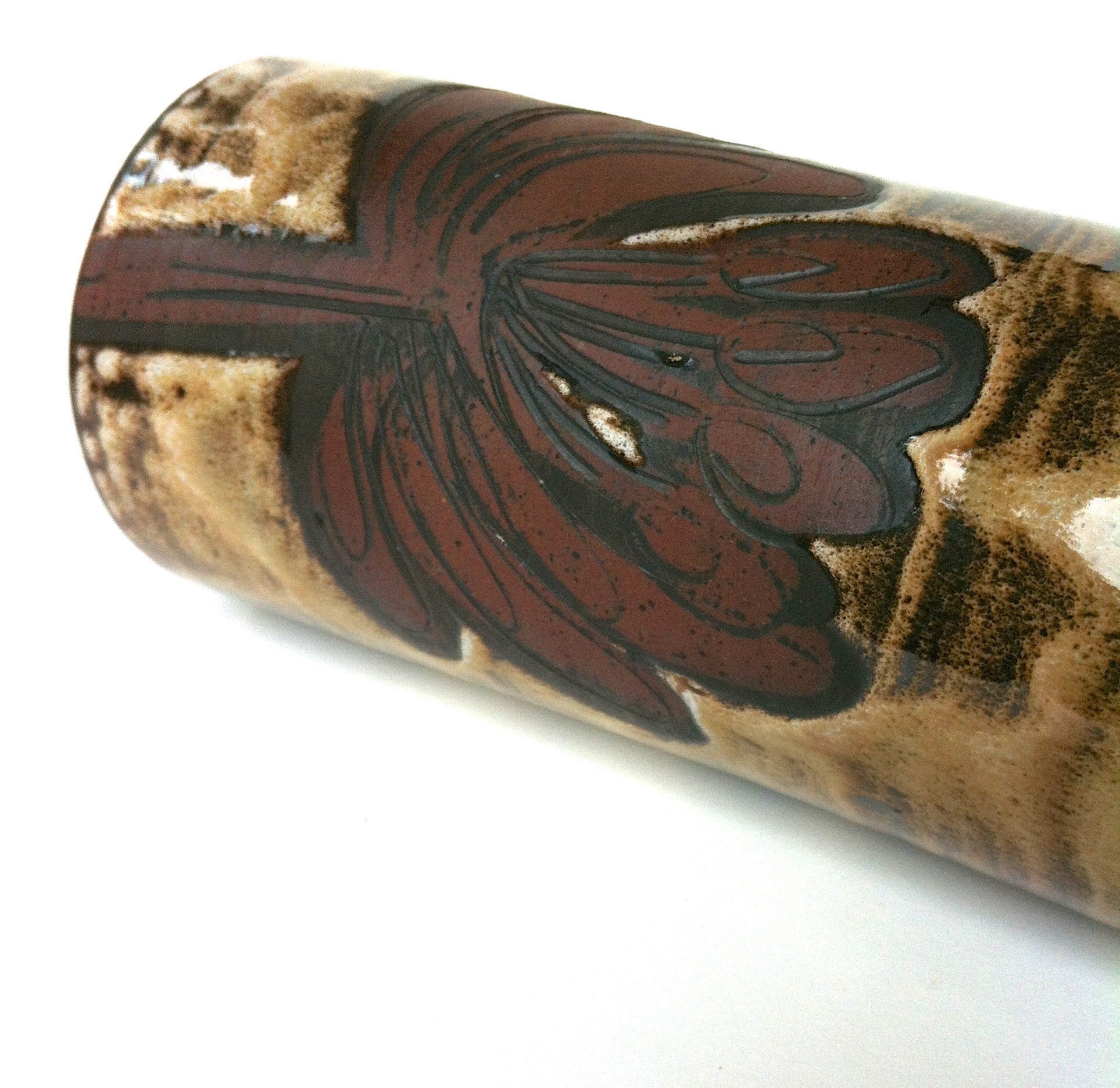 BRIGLIN POTTERY Cylindrical VASE, Studio Art Pottery, Mid Century - Etsy