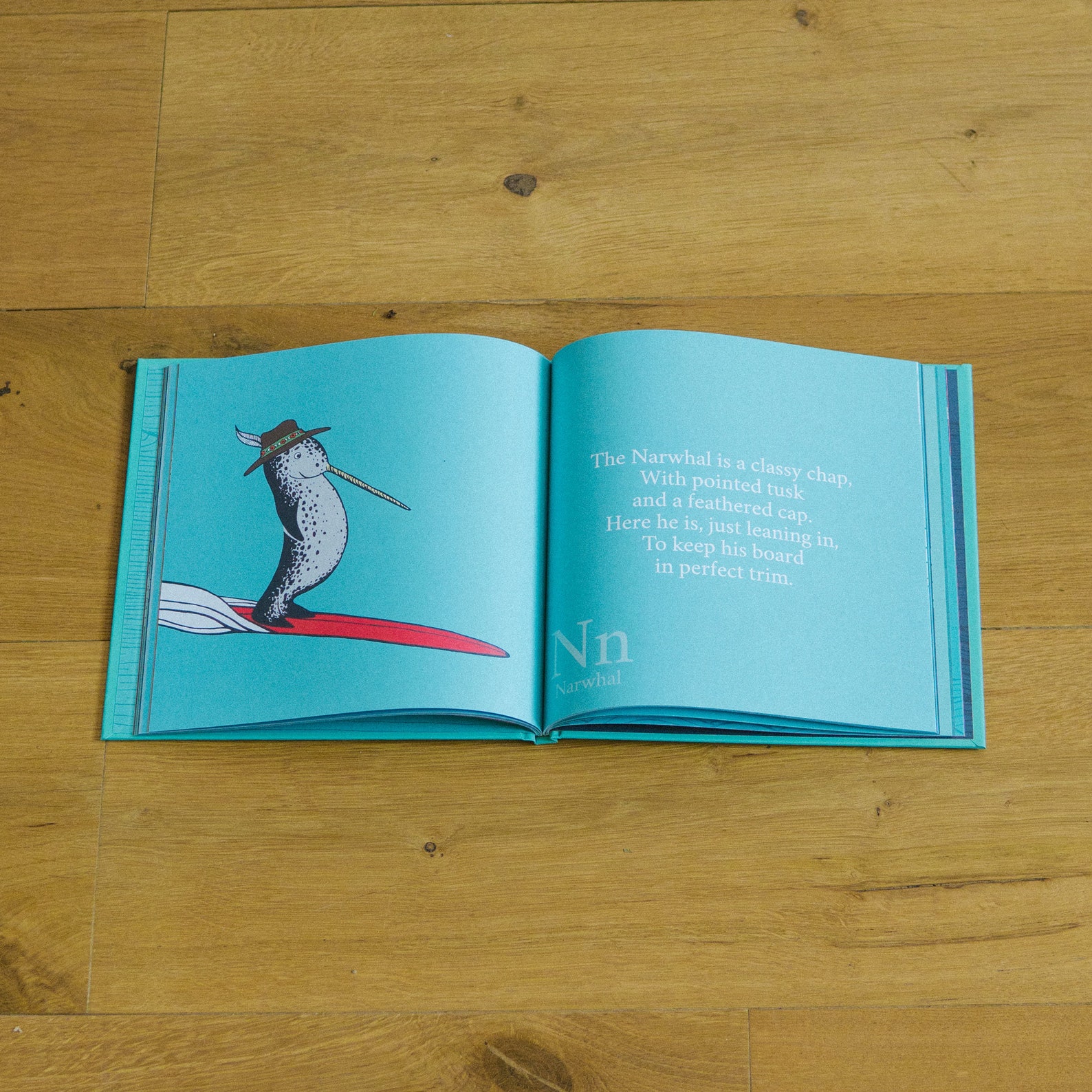 Surfing Animals Alphabet Book: Children's ABC Hardcover - Etsy