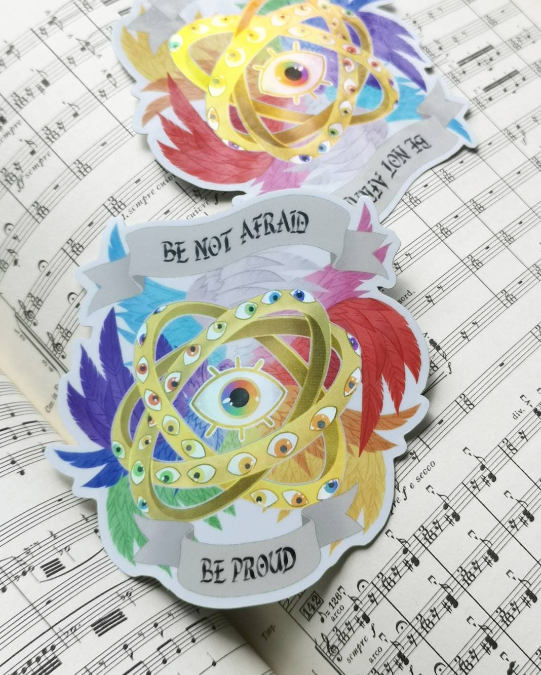 Pride Angel Holographic Sticker | Etsy