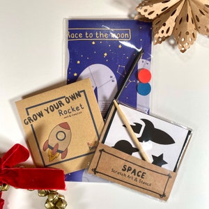 Space Personalised Theme Gift Box Craft Pack for Kids With Plastic Free ...
