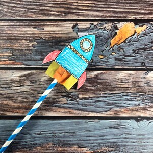 Eco Friendly Rocket Craft Party Favour for Space or Rocket Themed Party ...