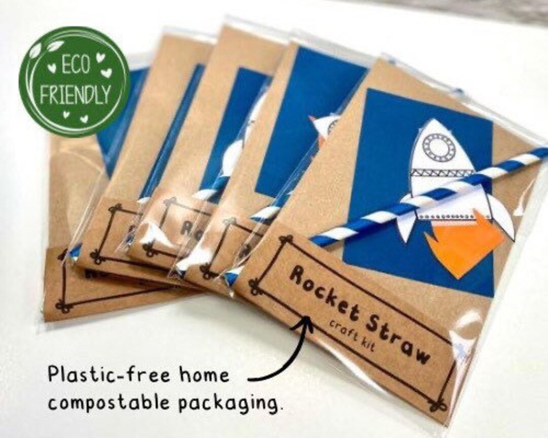 Space Birthday Party Bag Fillers X5 for Paper Party Bags. Eco Friendly ...