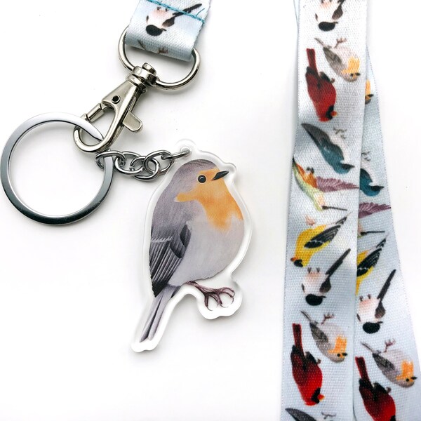 Bird Keyring - Etsy