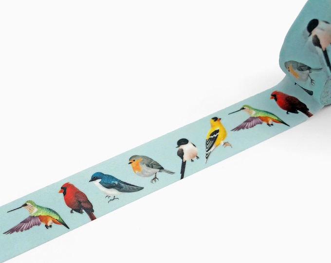 Bird Washi Tape / Bird Planner Tape / Decorative Nature Washi / Bird ...