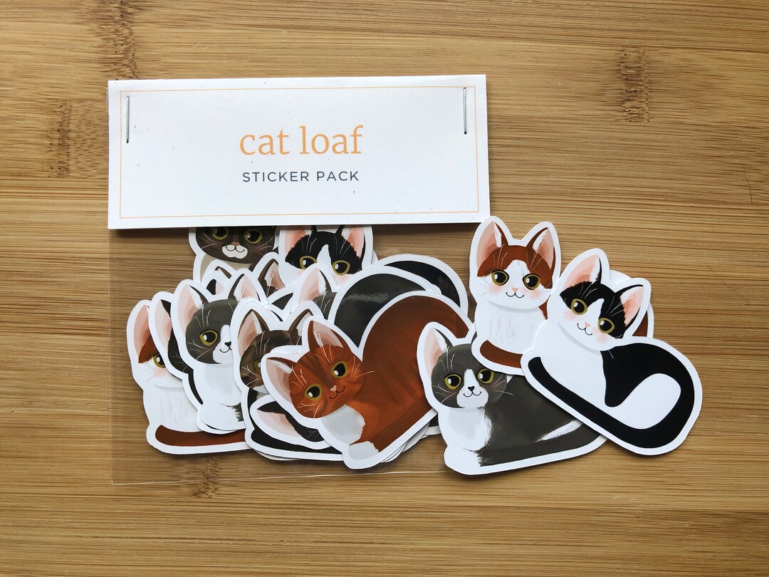 Cat Sticker Pack 16pc / Cat Stickers / Cat Decals / Cat Laptop Stickers ...