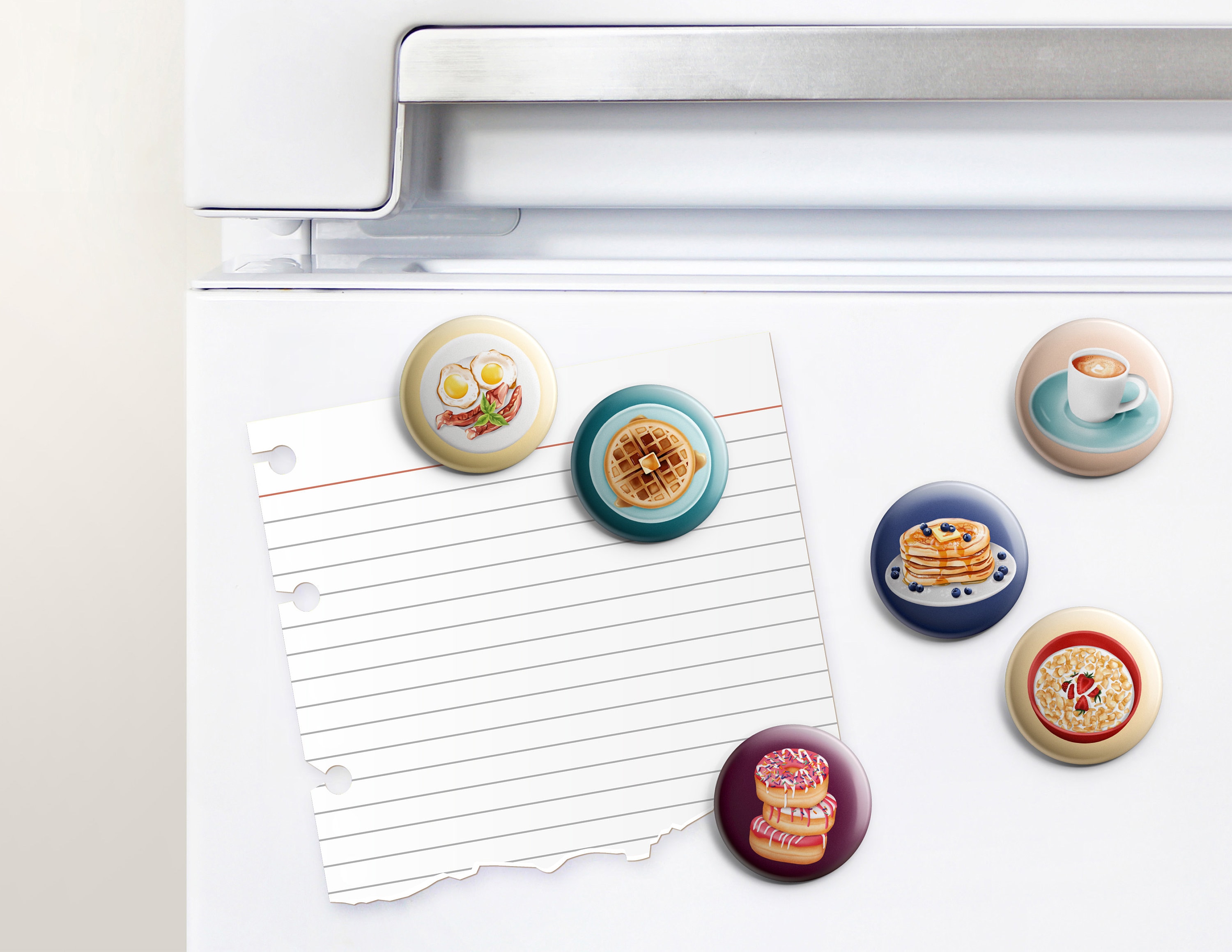 Breakfast Magnet Pack / Refrigerator Magnets / Food Magnets / - Etsy