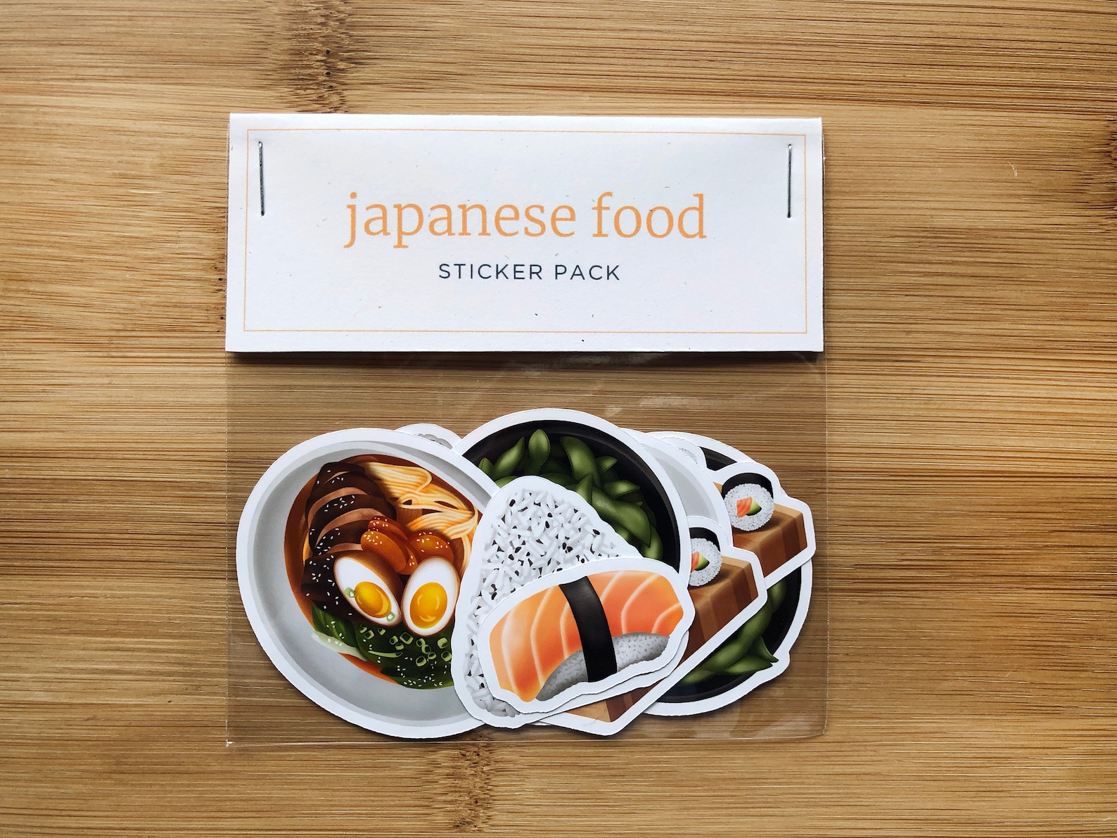 Japanese Food Sticker Pack 12pc / Sushi Sashimi Stickers / - Etsy