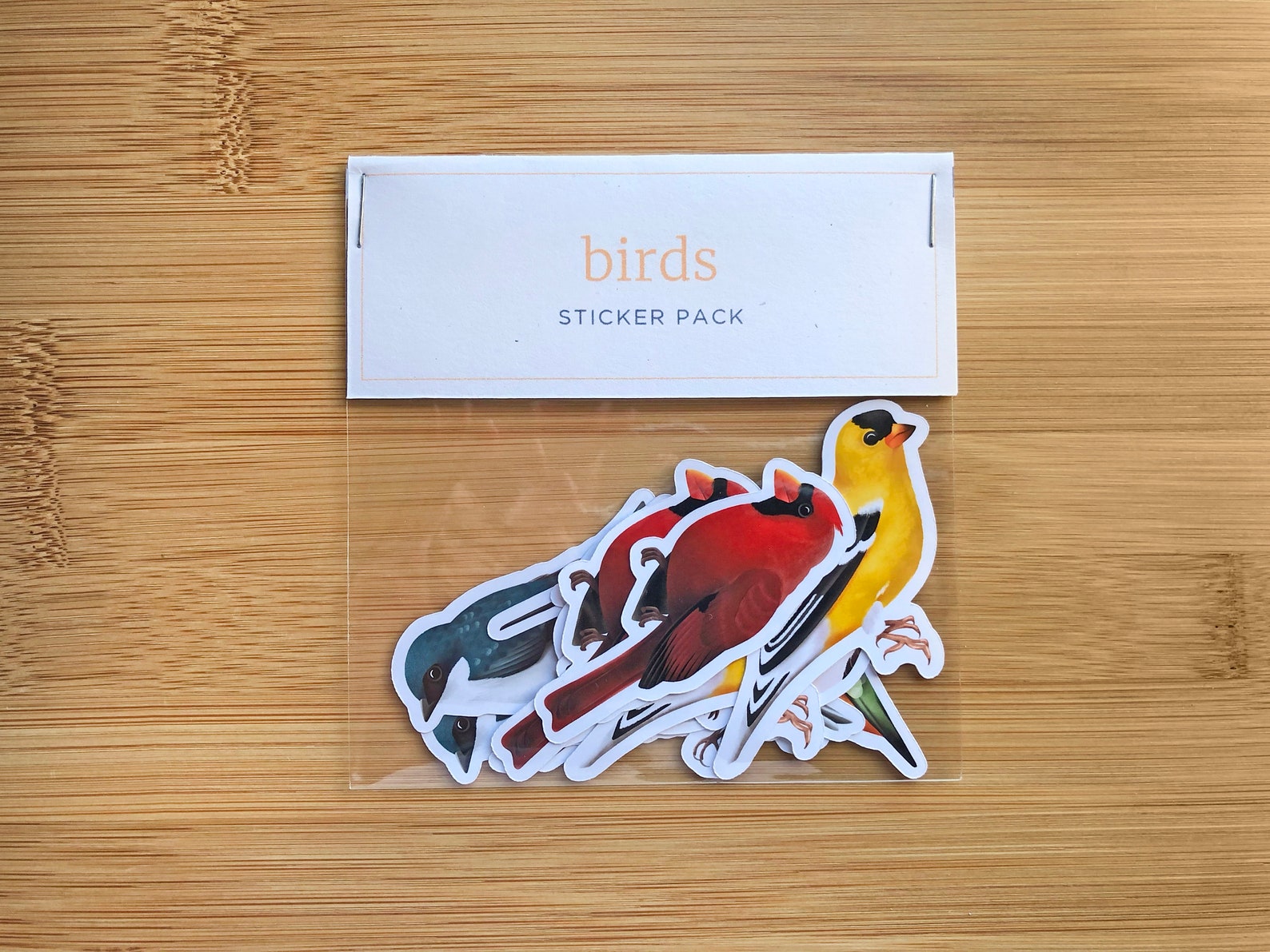 Bird Sticker Pack 12pc / Bird Stickers / Nature Stickers / - Etsy