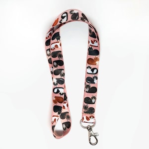 Cat Loaf Lanyard: Cat ID Badge Holder - Etsy