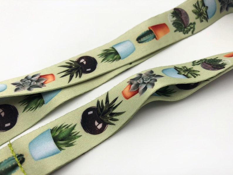 Plant Lanyard / Succulent ID Badge Holder / Gardening Keychain / Key ...