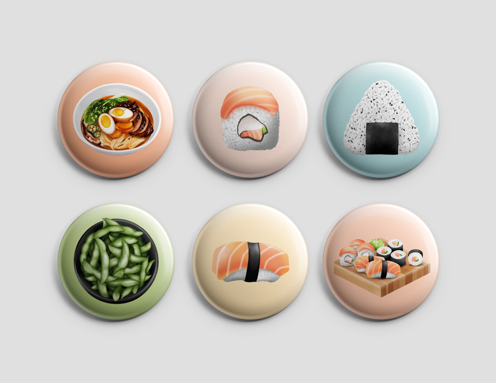 Japanese Food Magnet Pack / Refrigerator Magnets / Food | Etsy