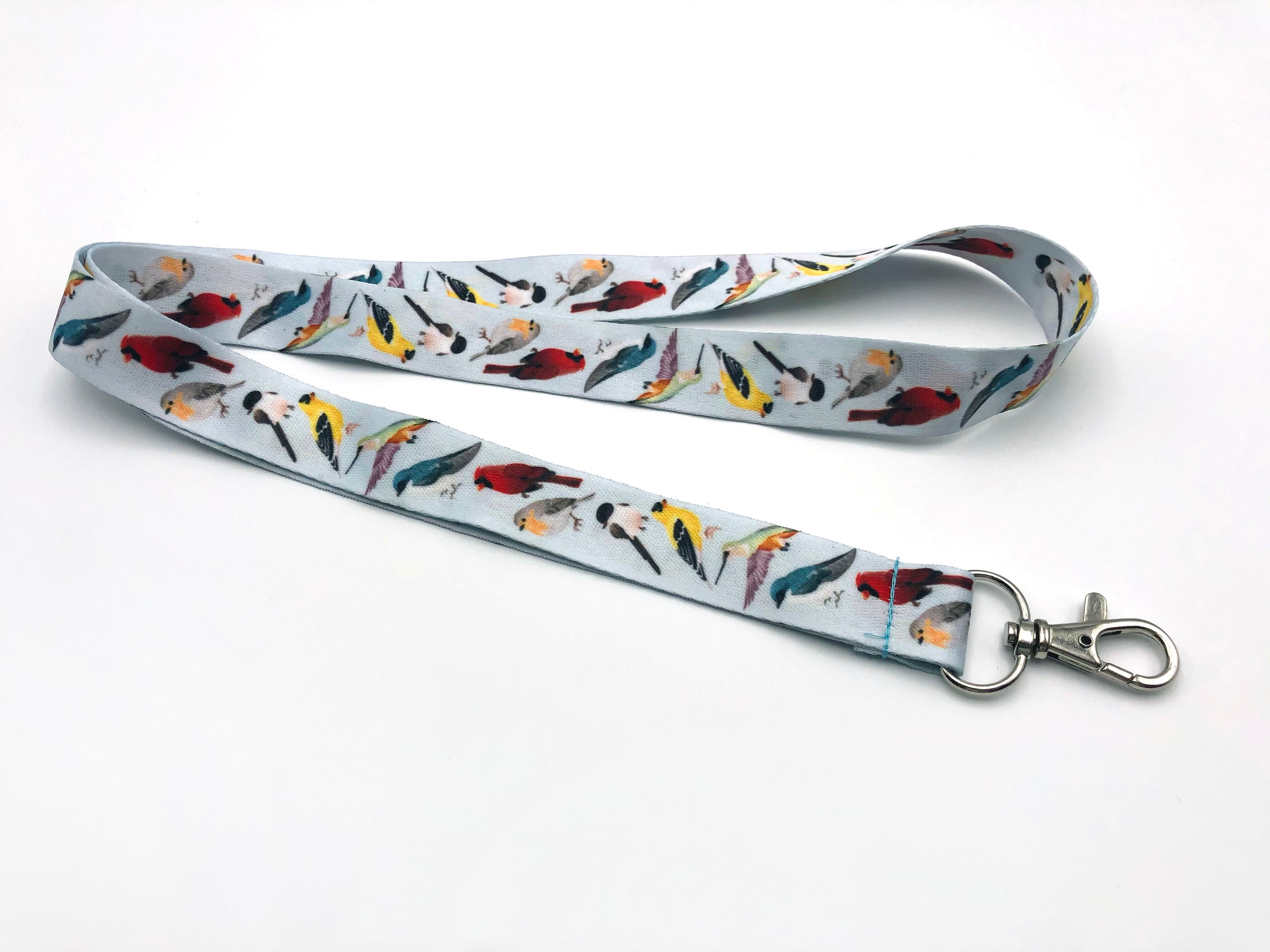 Bird Lanyard / Nature ID Badge Holder / Bird Keychain / Key - Etsy