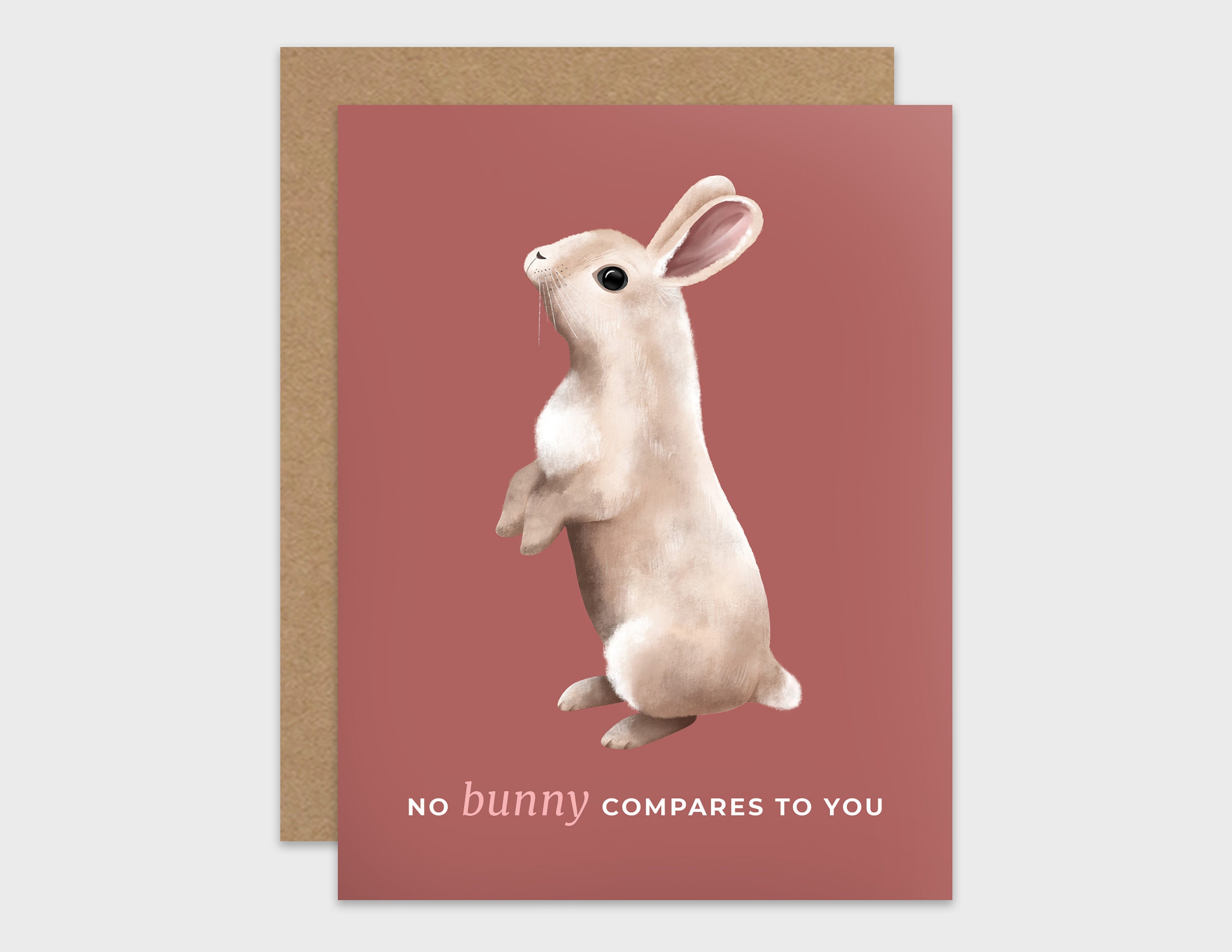 Funny Friendship Card / Bunny Pun Valentine Card / | Etsy