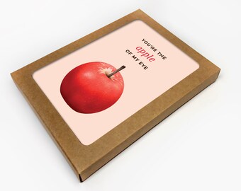 Apple Pun Card | Etsy