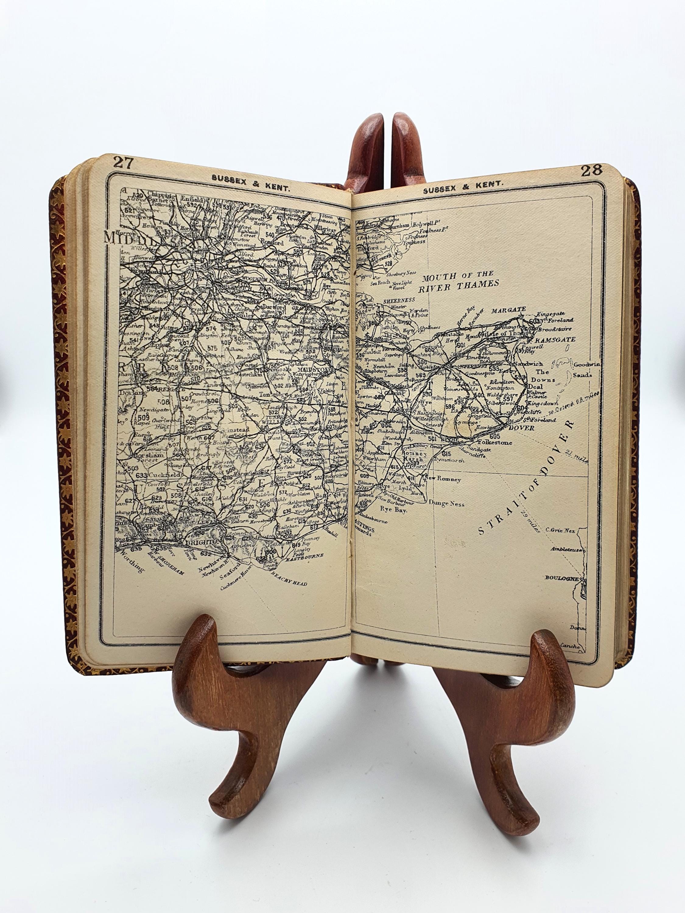 Unusual Antique Dunhill Road Map Book 1906 - Etsy