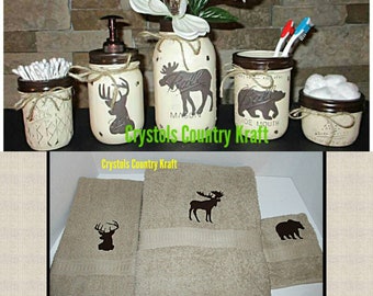 Deer bathroom decor | Etsy