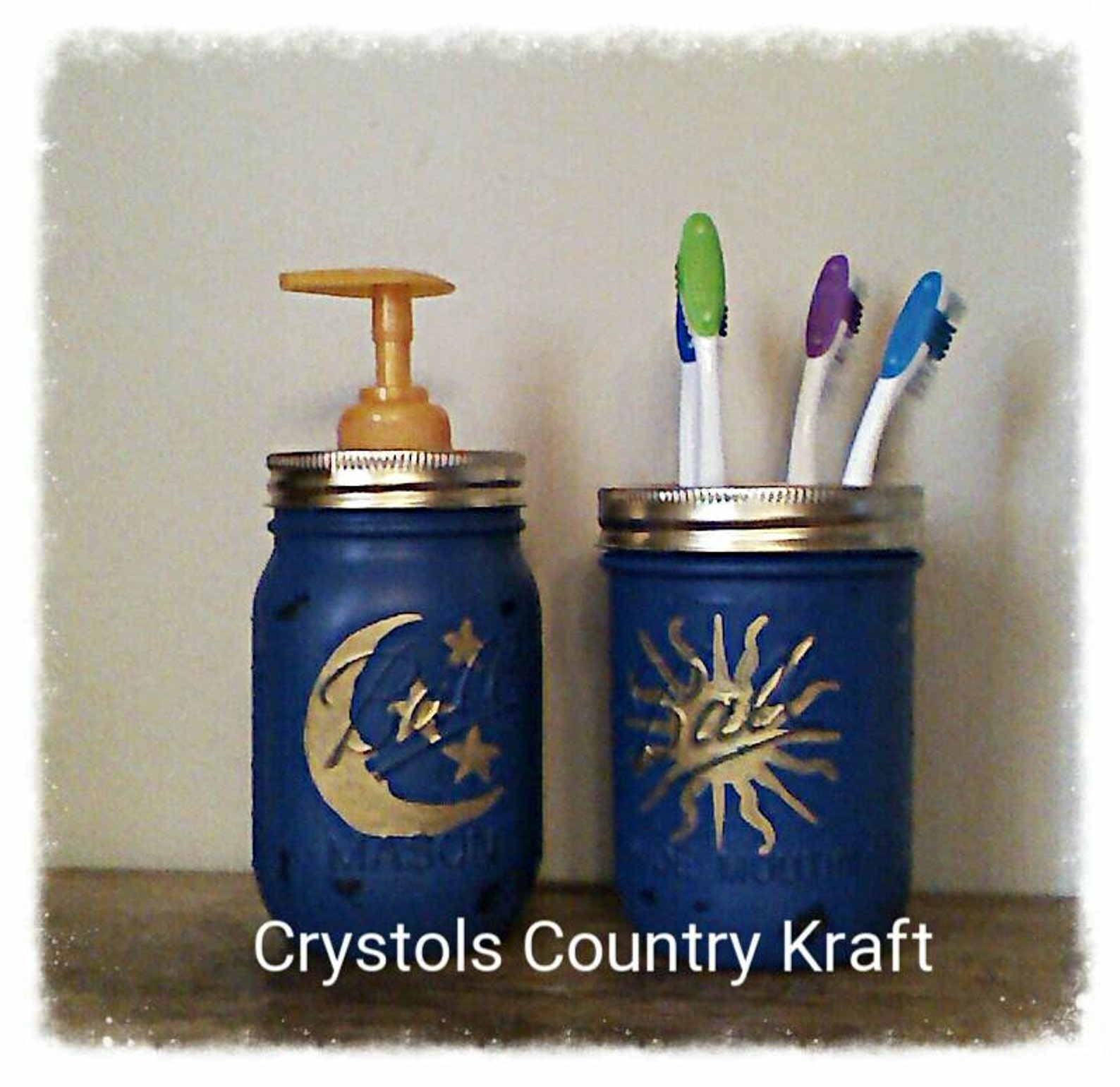 Celestial Bathroom Set Moon Stars Sun Bathroom Decor - Etsy