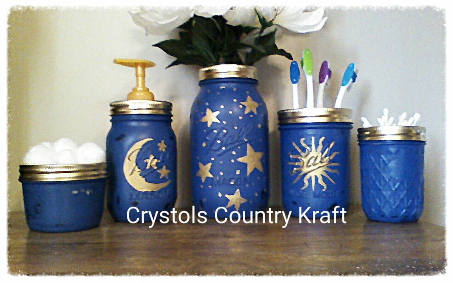 Celestial Bathroom Set Moon Stars Sun Bathroom Decor - Etsy