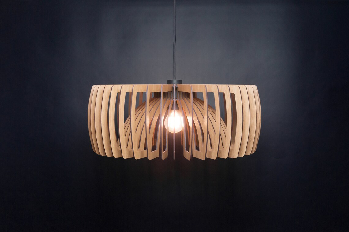 Wooden ceiling lightwood ceiling lamppendant | Etsy