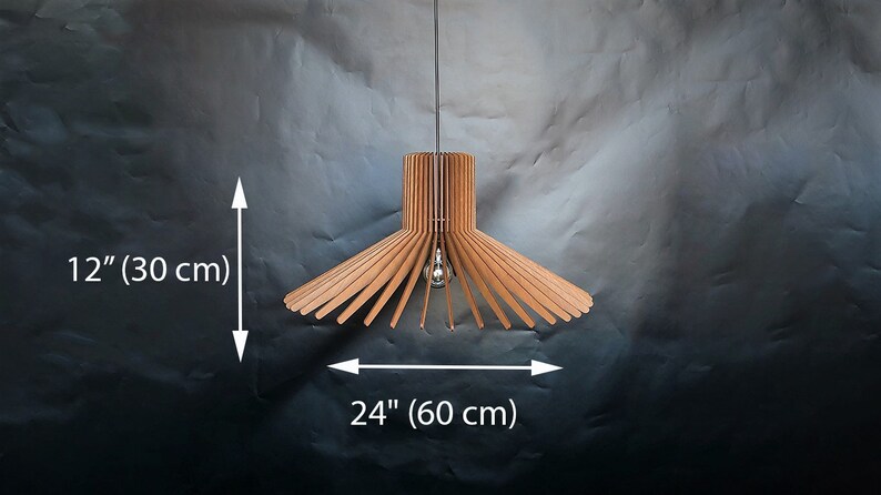 Wood ceiling lampchandelier lightingpendant lightwooden | Etsy