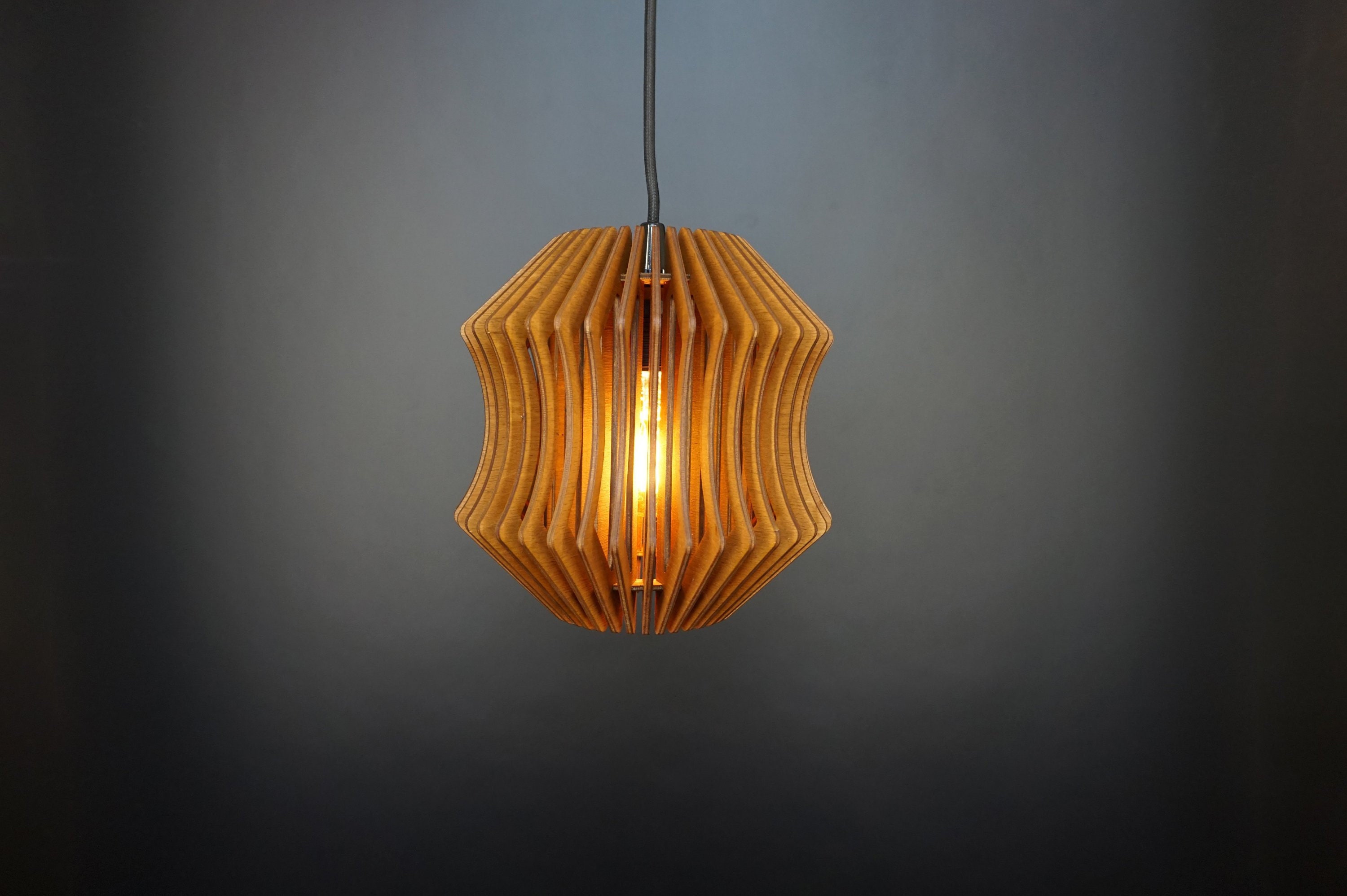 Wood Lamp Shade, Wood Lamp, Chandelier Lighting,hanging Lamp, Ceiling ...