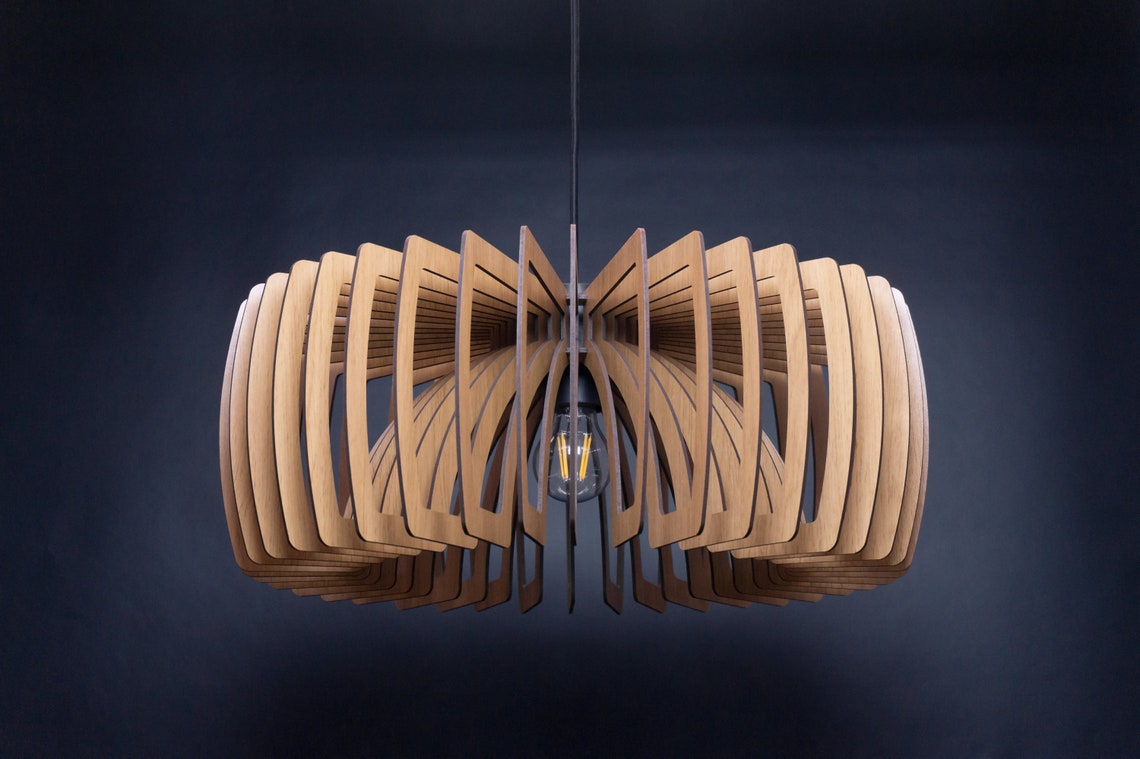 Wooden ceiling lightwood ceiling lamppendant | Etsy