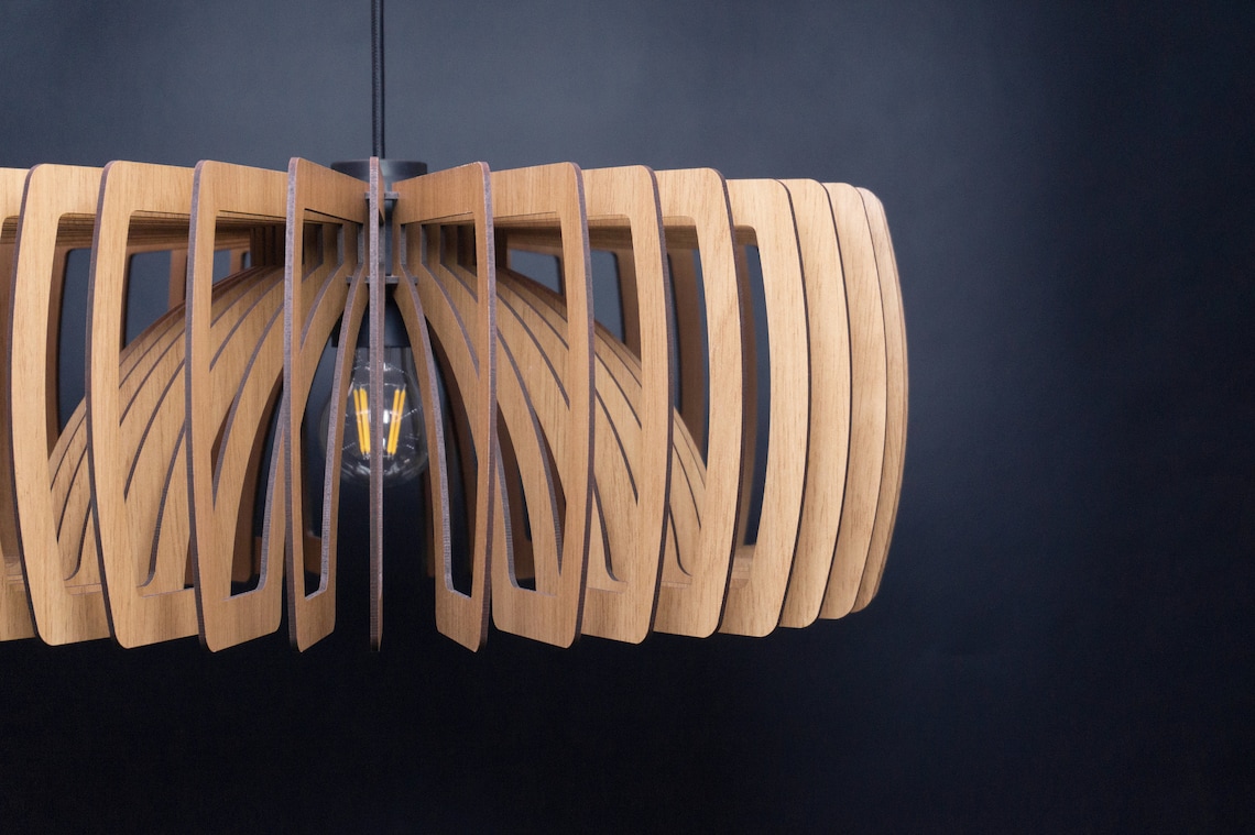 Wooden ceiling lightwood ceiling lamppendant | Etsy