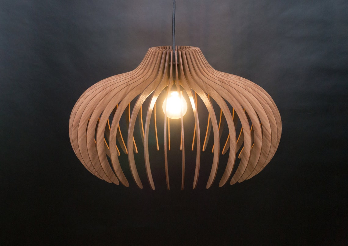 Wood Ceiling Lampwooden Ceiling Lightwood Pendant Light - Etsy