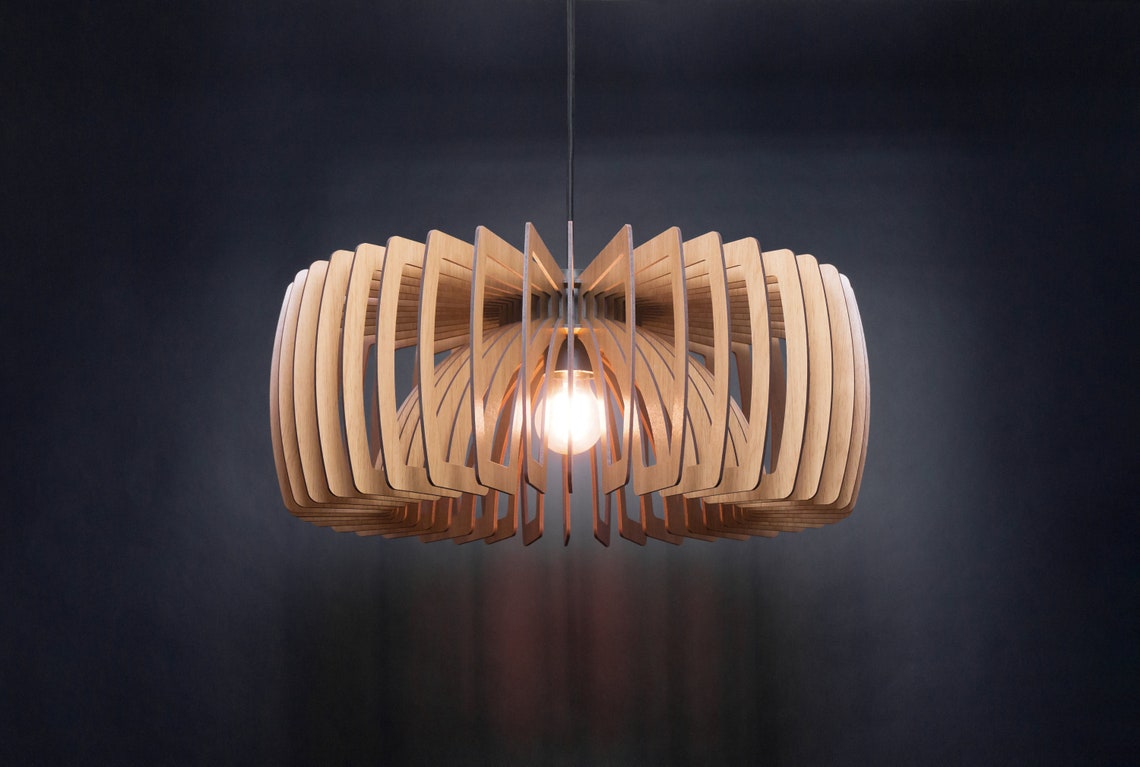 Wooden ceiling lightwood ceiling lamppendant | Etsy