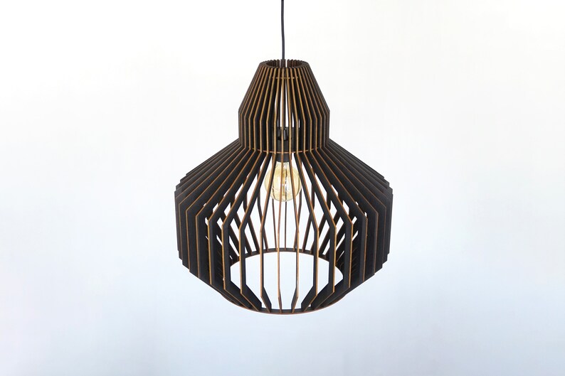 Wood Pendant Lightpendant Lights Woodwood Ceiling | Etsy