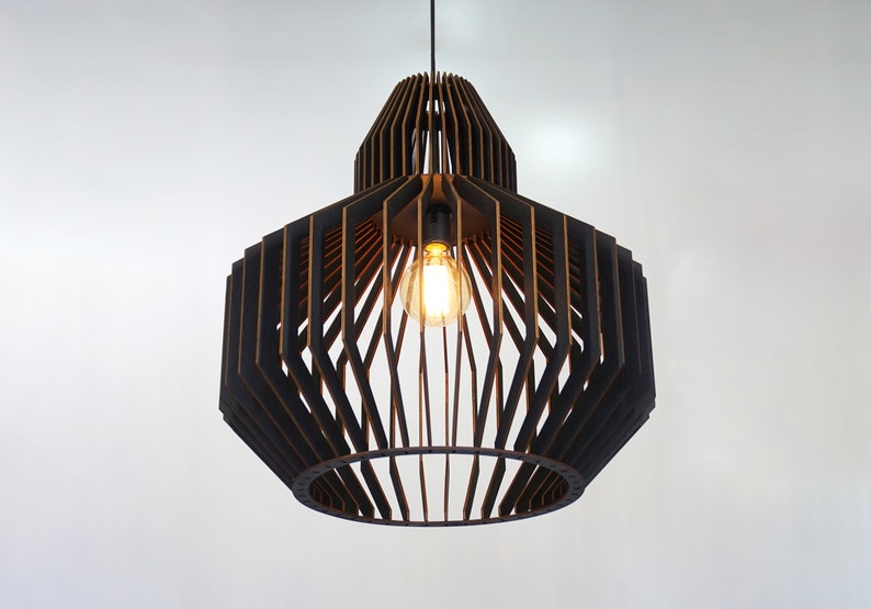 Wood Pendant Lightpendant Lights Woodwood Ceiling | Etsy