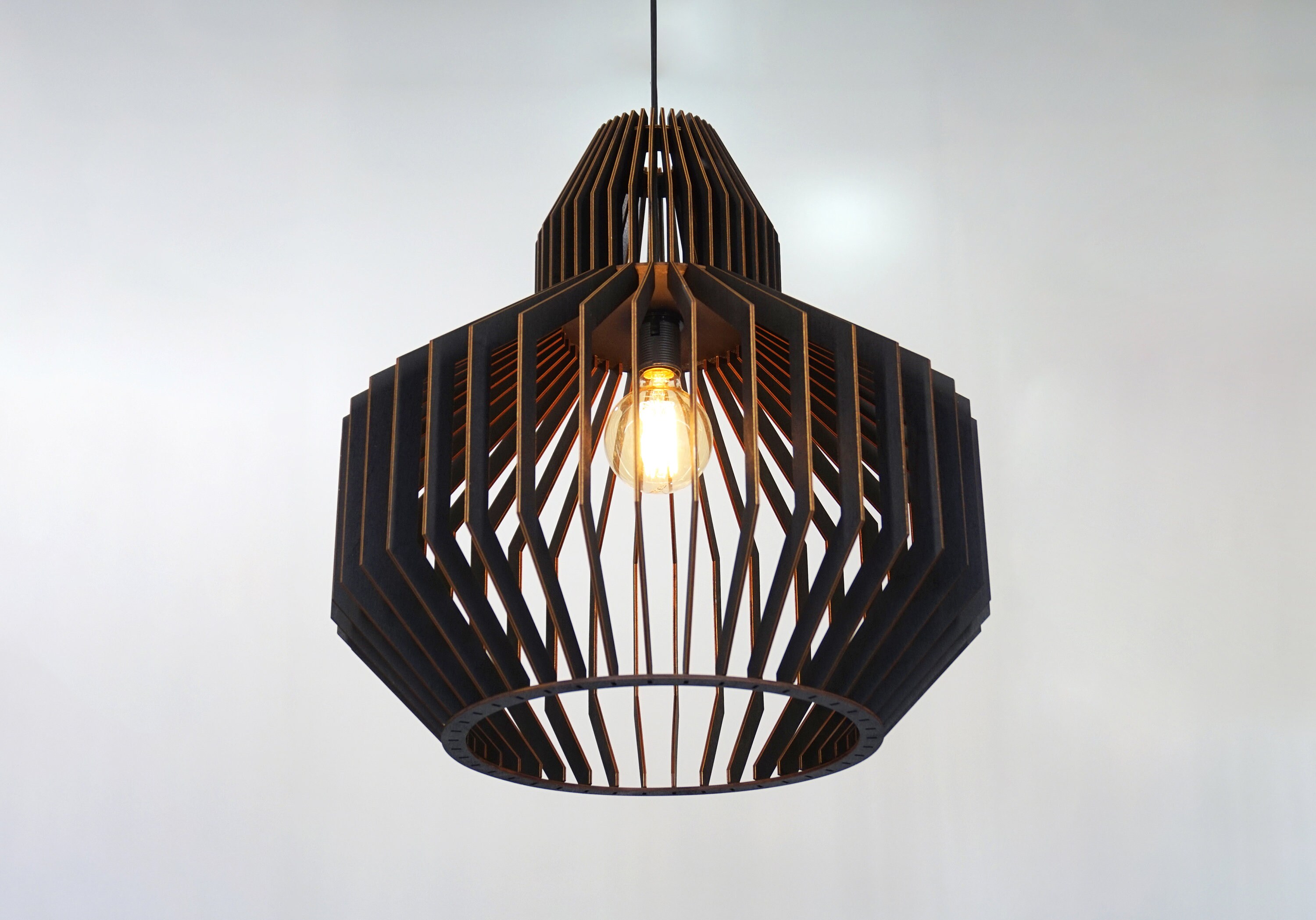 Wood Pendant Lightpendant Lights Woodwood Ceiling | Etsy